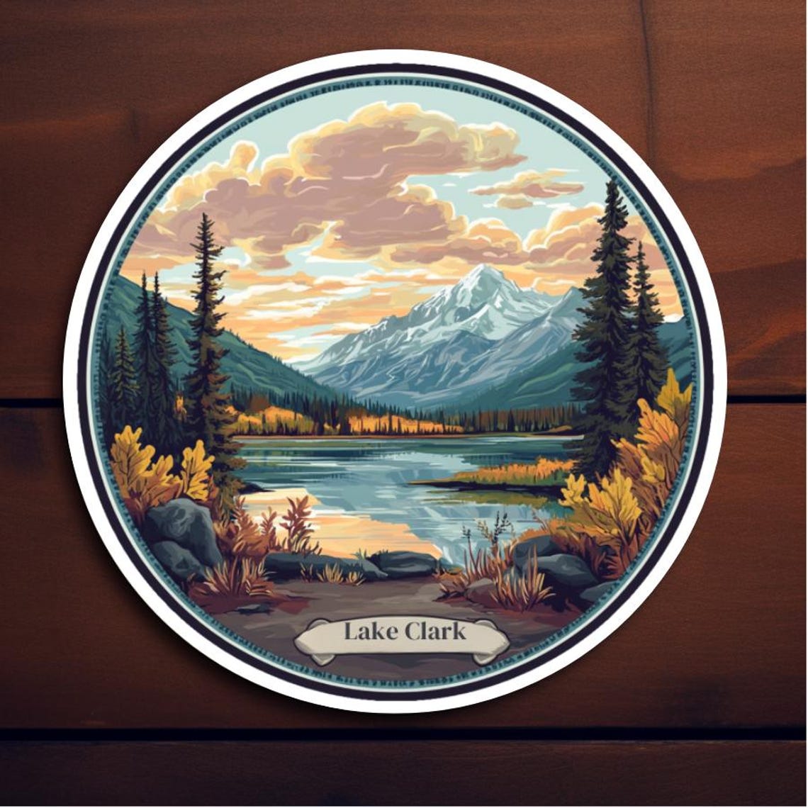 Lake Clark National Park Sticker Souvenir Durable Vinyl Decal for Water ...