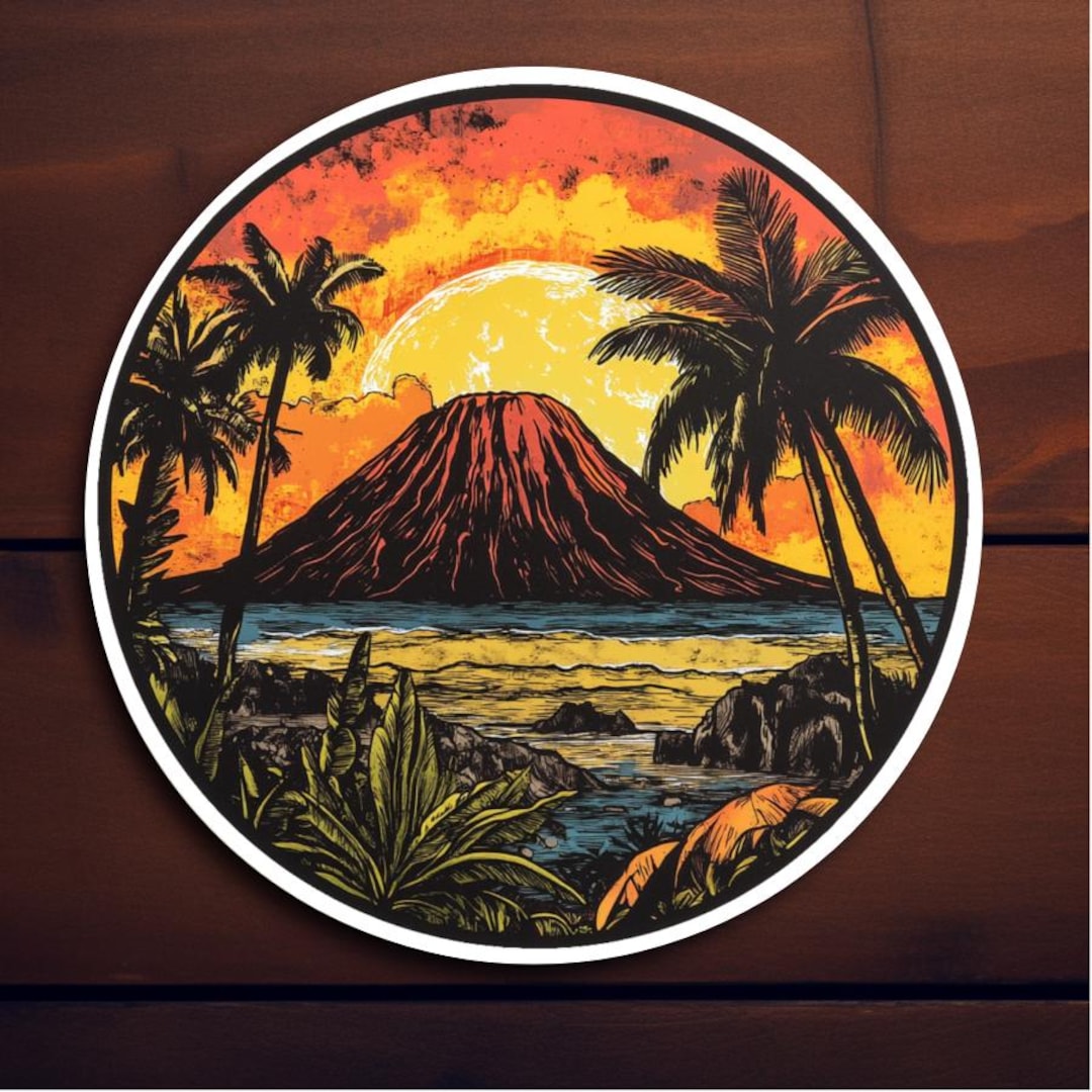 Hawaii Volcanoes National Park Sticker Souvenir Durable Vinyl Decal for ...