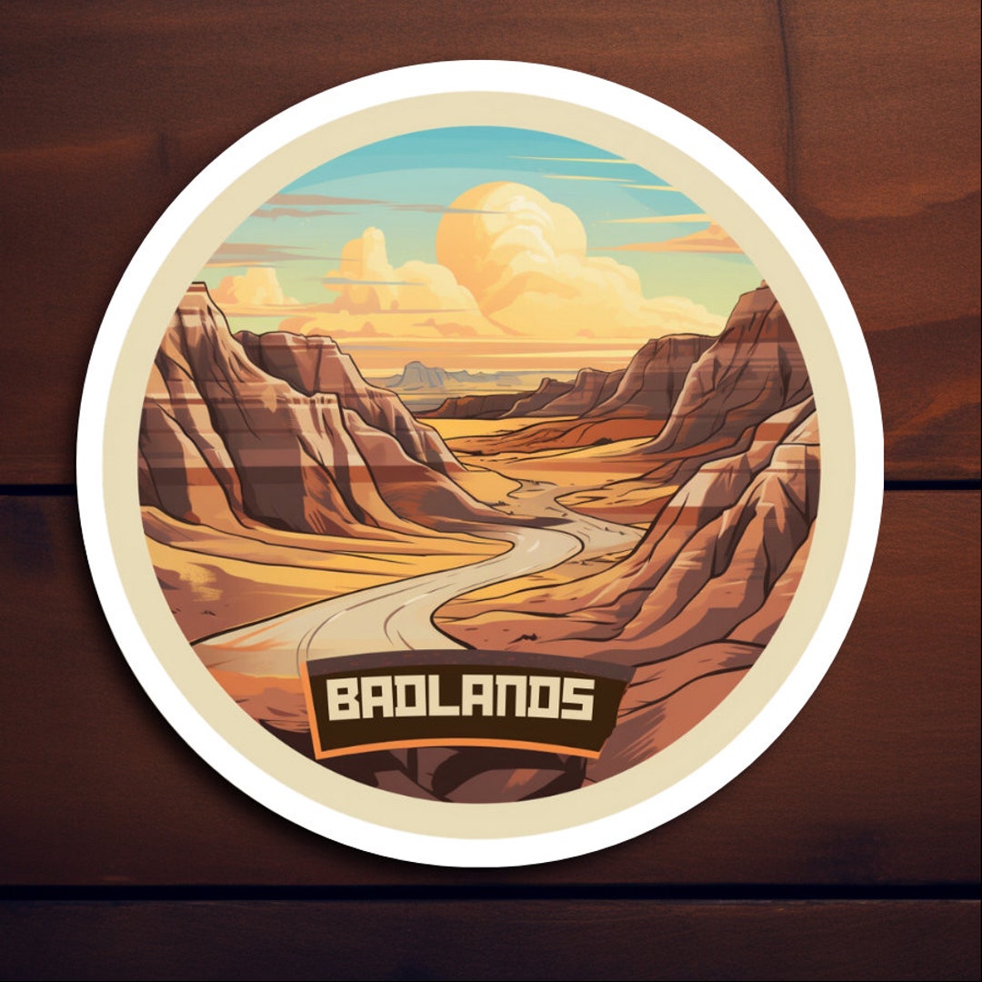 Badlands National Park Sticker - Vinyl Sticker #1 - Etsy