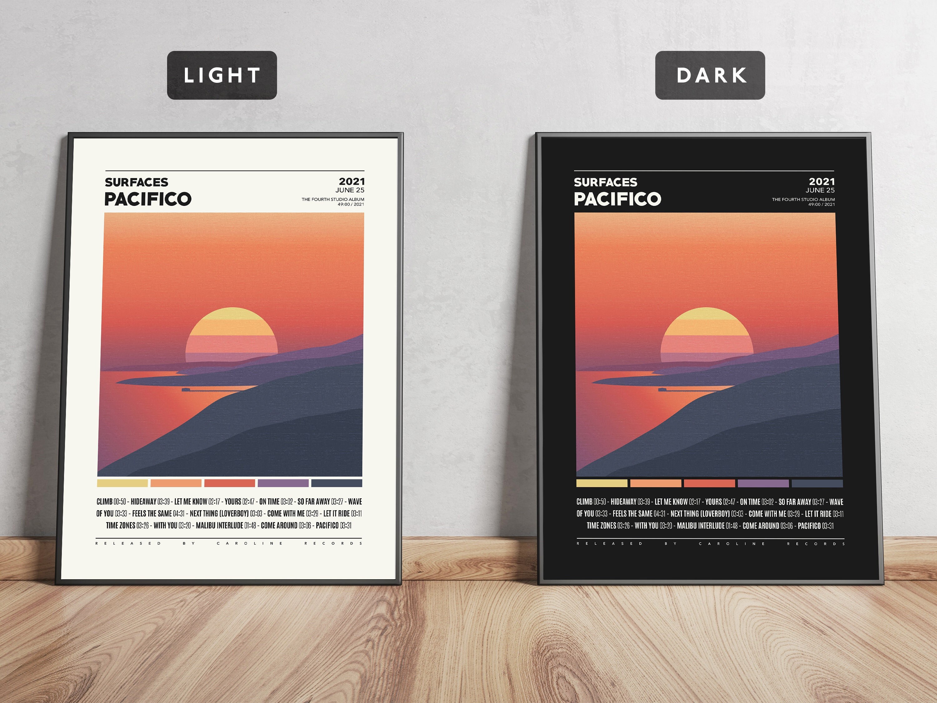 Surfaces Posters / Pacifico Poster / Album Cover Poster / - Etsy