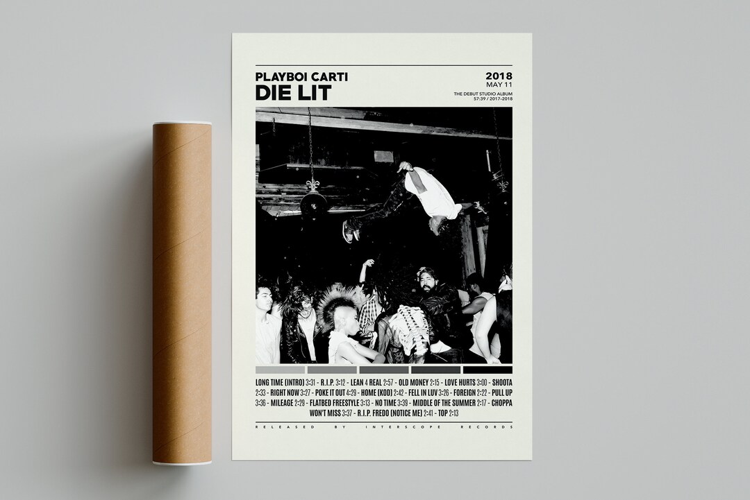 Playboi Carti Posters / Die Lit Poster Tracklist Album Cover - Etsy