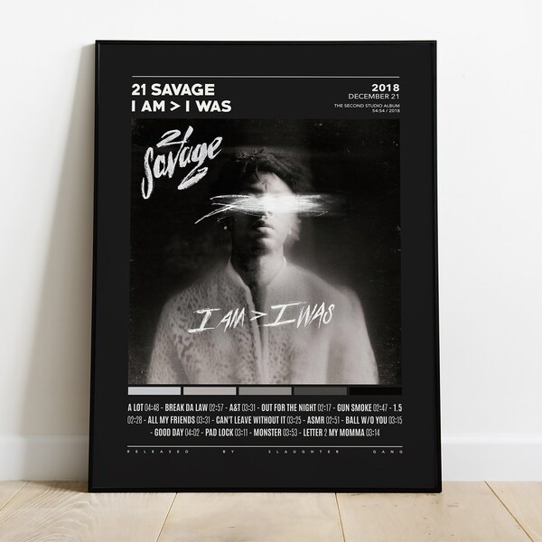 21 Savage Album Art - Etsy