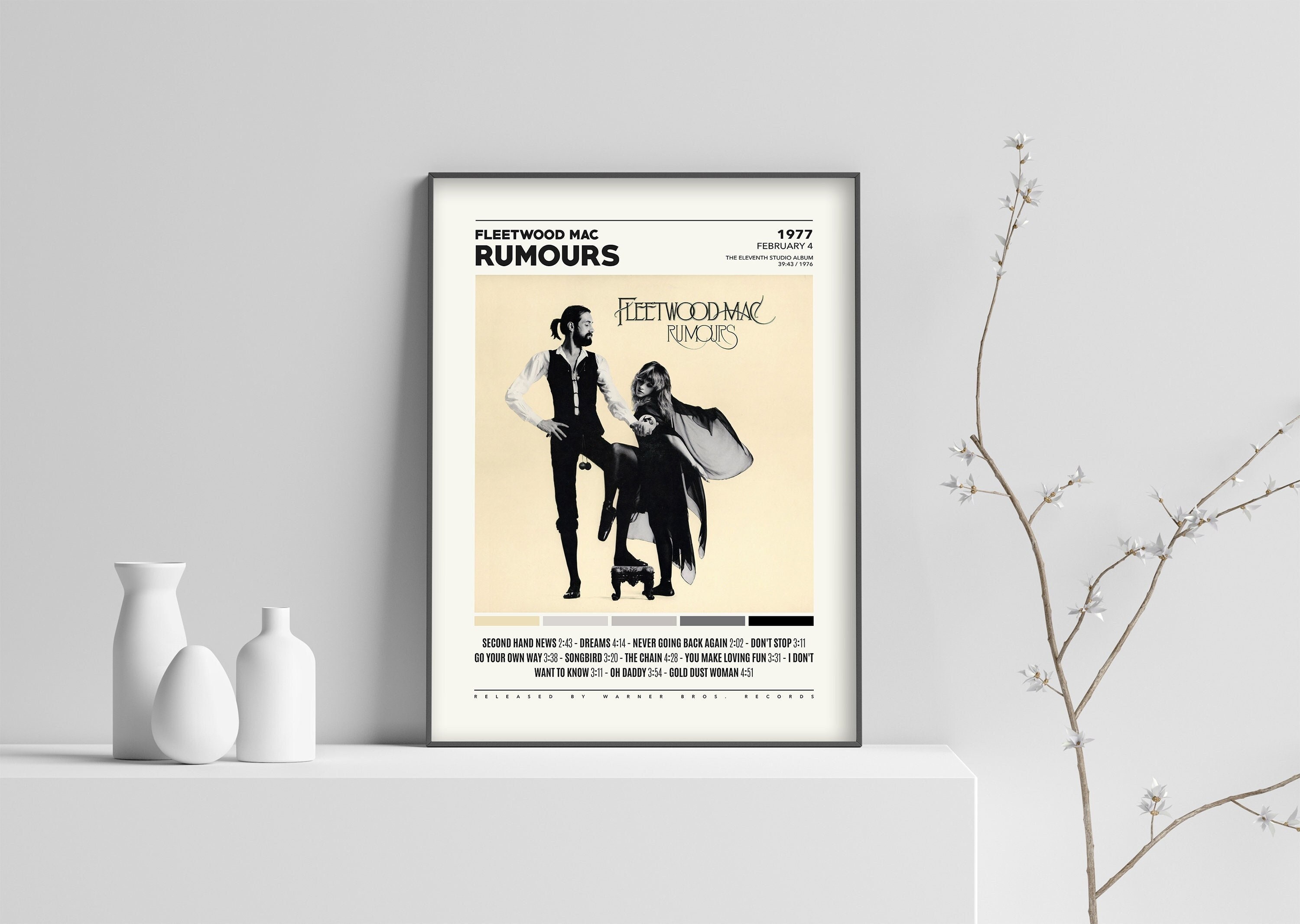 Fleetwood Mac Posters / Rumours Poster / Album Cover Poster sold by ...