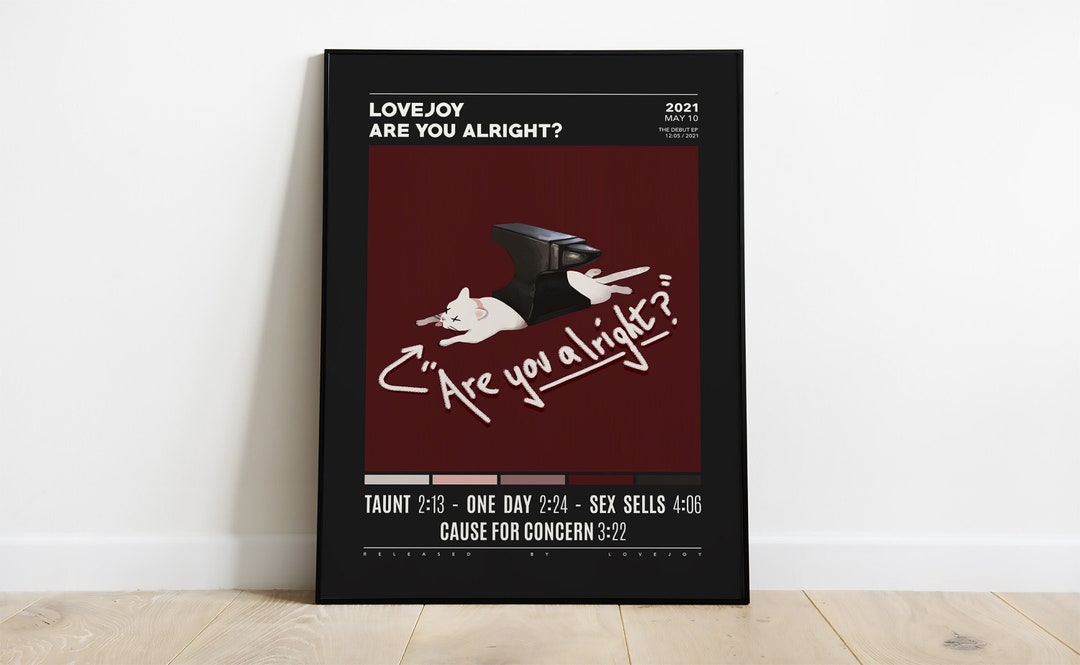 Lovejoy Posters / Are You Alright Poster / Album Cover Poster - Etsy