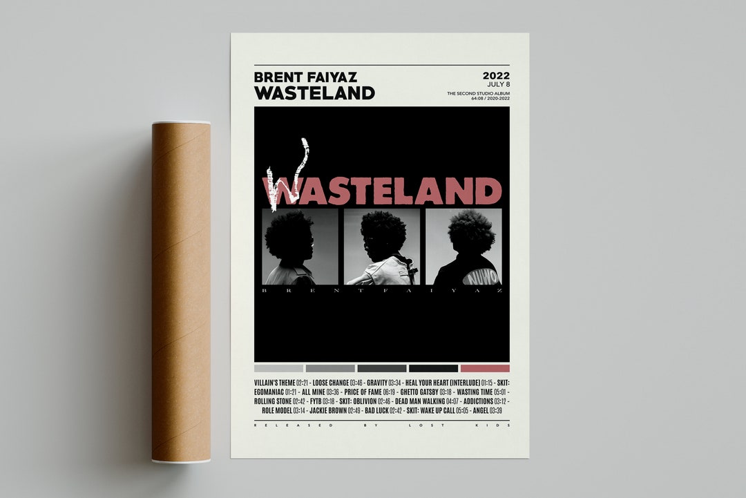 Brent Faiyaz Posters / Wasteland Poster Tracklist Album Cover - Etsy
