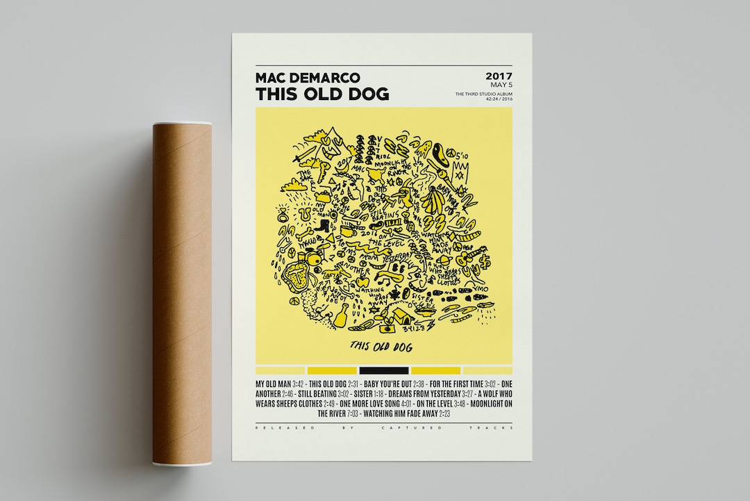 Mac Demarco Posters / This Old Dog Poster / Album Cover Poster - Etsy