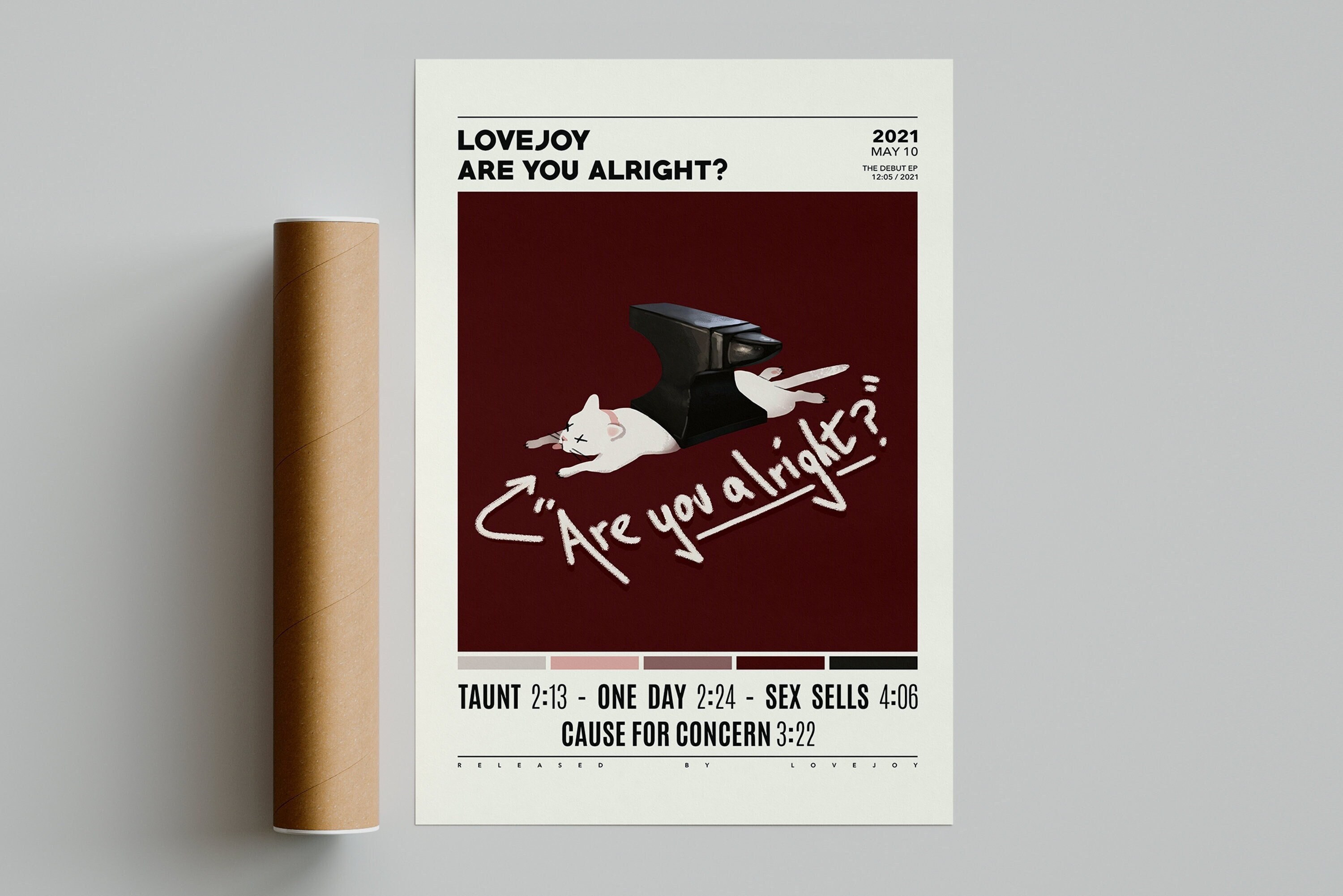 Lovejoy Posters / Are You Alright Poster / Album Cover Poster - Etsy