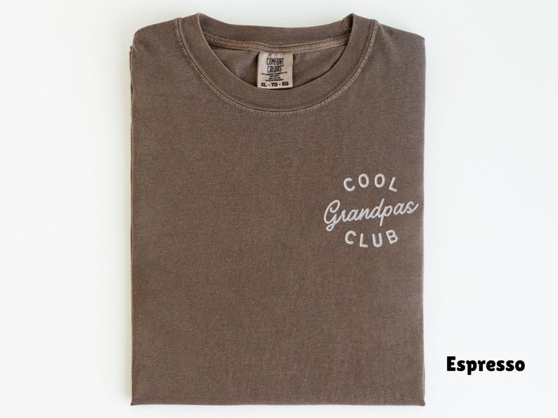 Embroidered Comfort Colors Cool Grandpas Club Shirt, Pregnancy ...