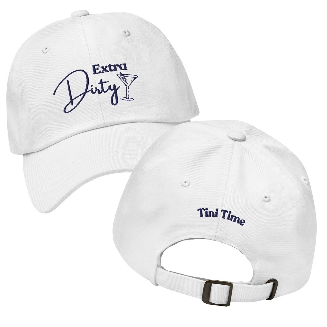 Embroidered Martini Hat, Extra Dirty Martini Hat, Bachelorette Party ...