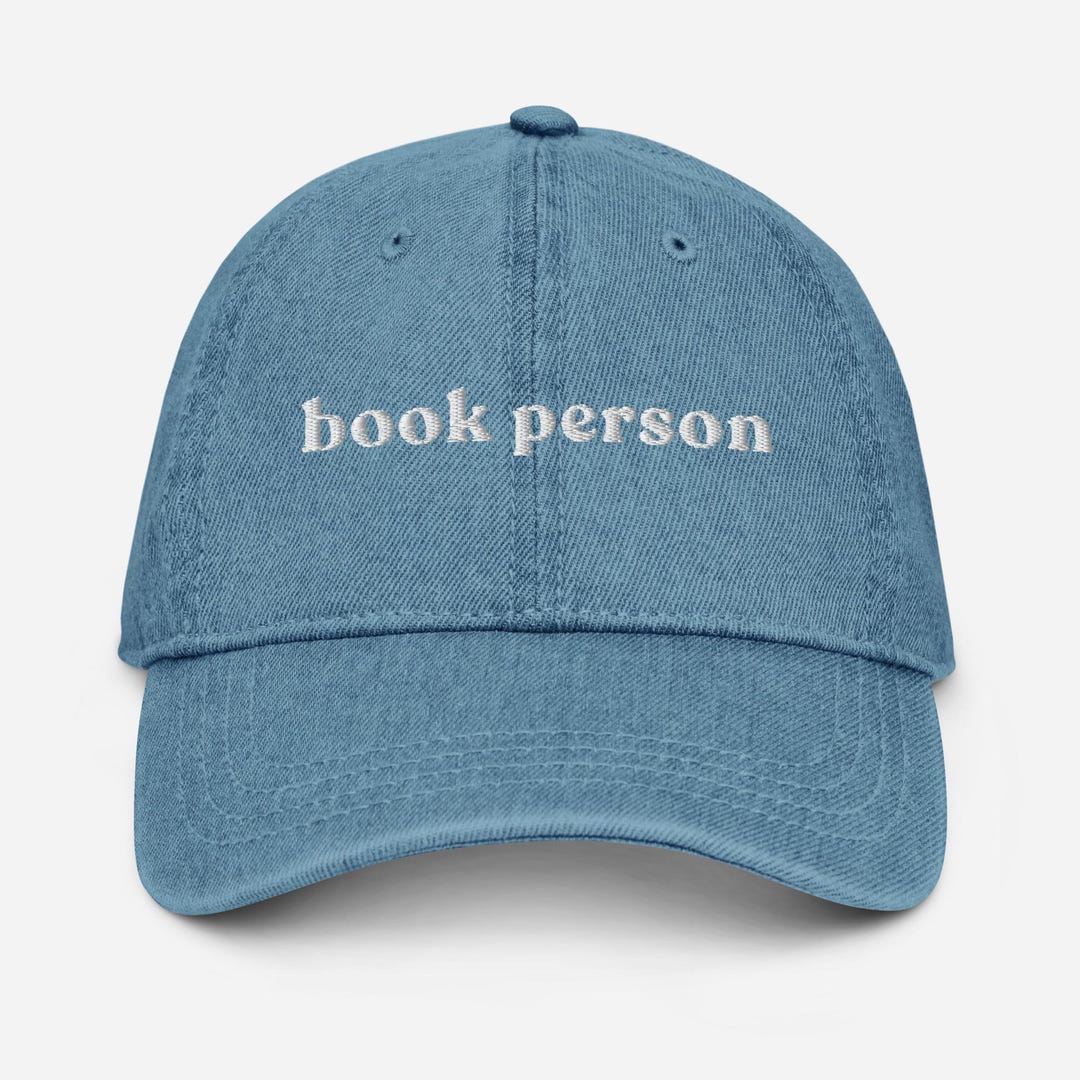 Book Person Hat, Book Person, Book Personality, Bookish Hat, Book Club ...