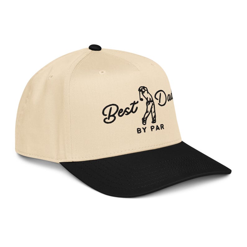 Embroidered Best Dad by Par Hat, Dad Golf Gift, Two Tone Dad Hat, New ...