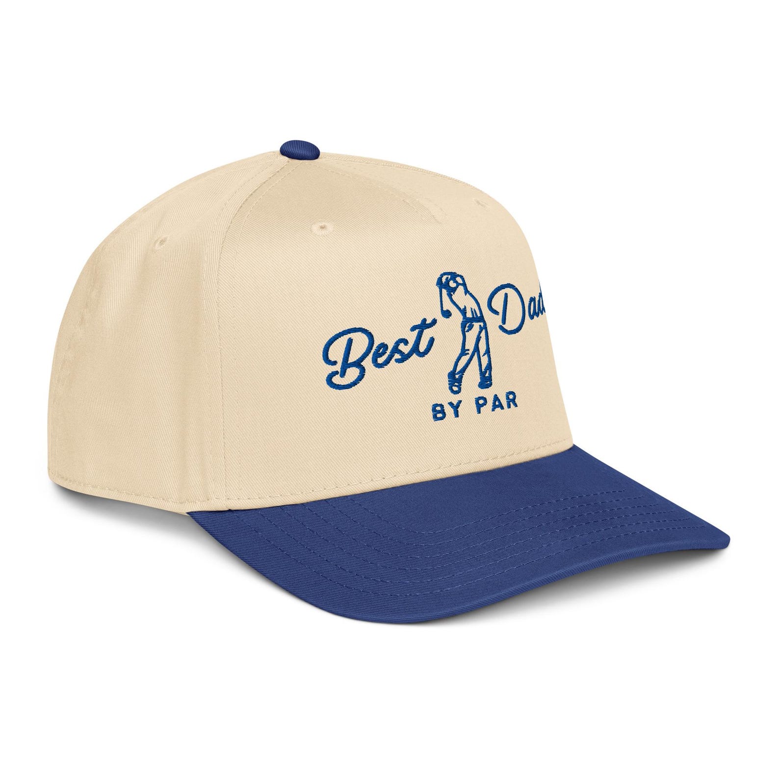 Embroidered Best Dad by Par Hat, Dad Golf Gift, Two Tone Dad Hat, New ...