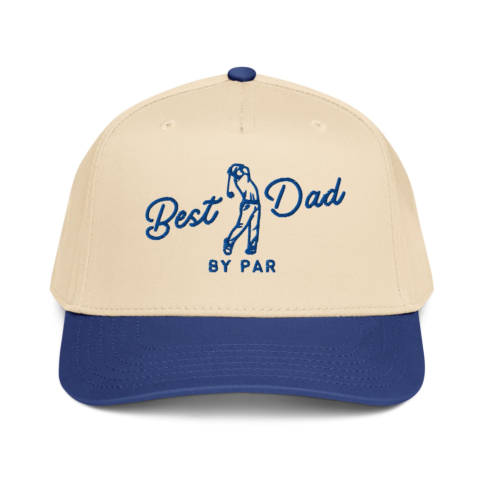 Embroidered Best Dad by Par Hat, Dad Golf Gift, Two Tone Dad Hat, New ...