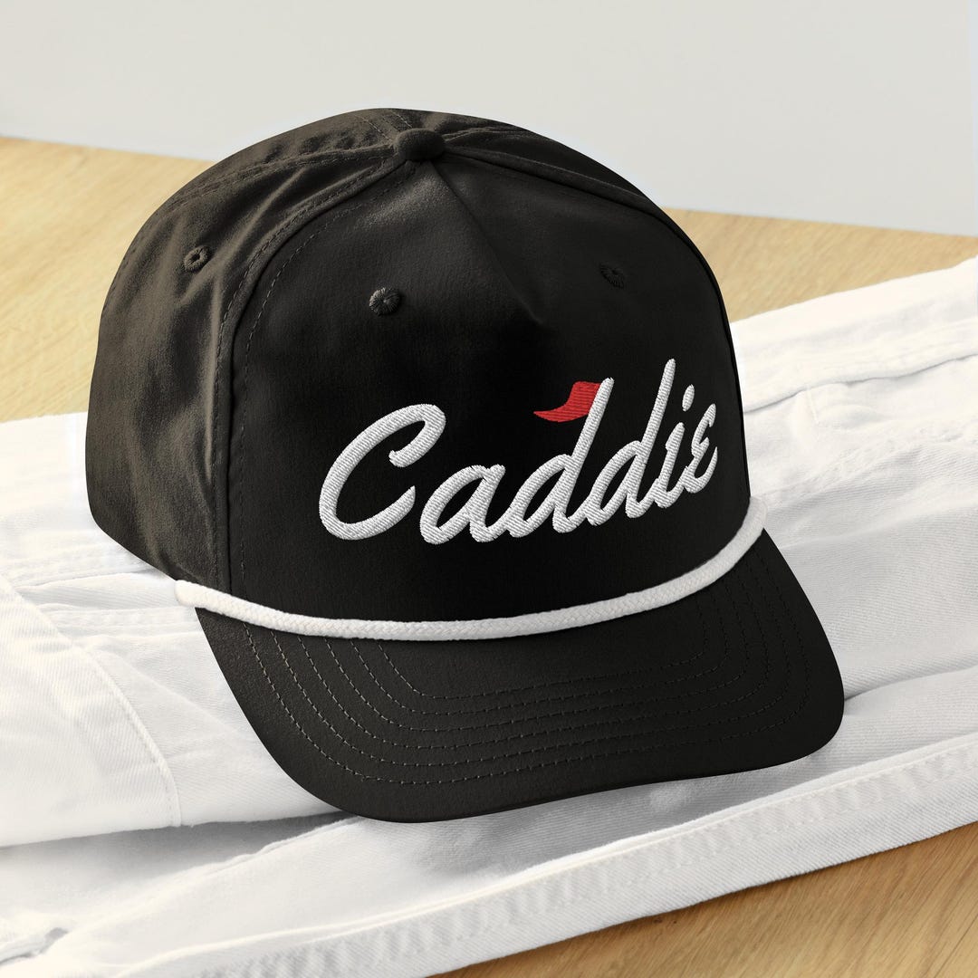 Caddie Hat, Caddy Hat, Golf Rope Hat, Embroidered Golf Hat, Golf Party ...