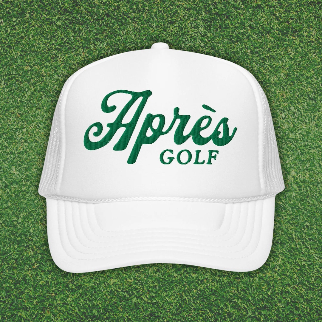 Apres Golf Trucker Hat, Embroidered Golf Hat, Apres Hat, Golfing Hat ...