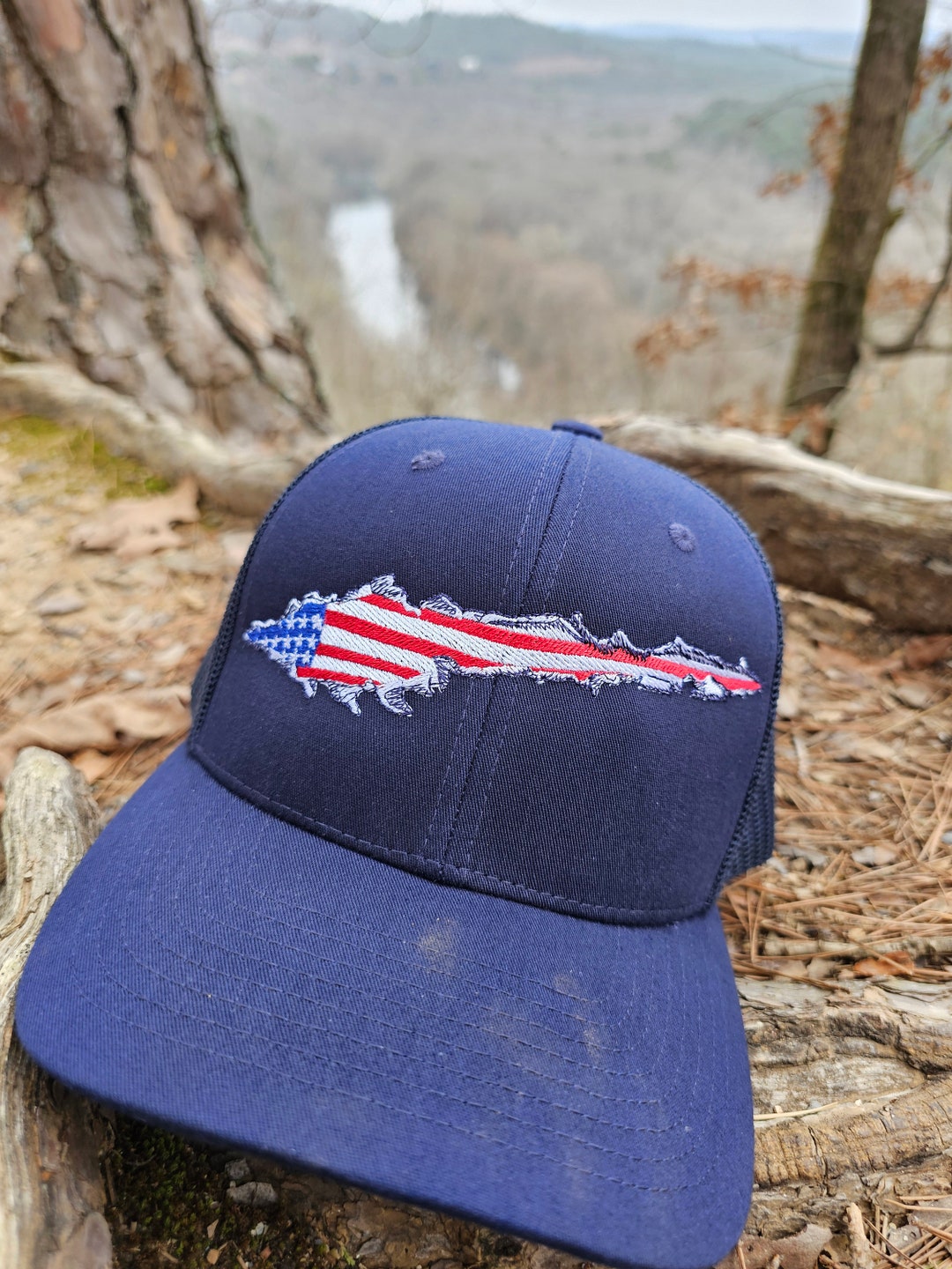 Torn American Flag Hat. Richardson 112 - Etsy