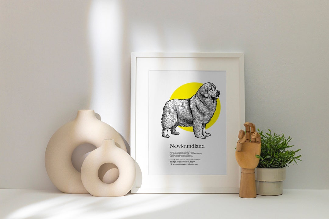 Original Newfoundland Drawing, Newfoundland Poetry Print, Newfoundland ...