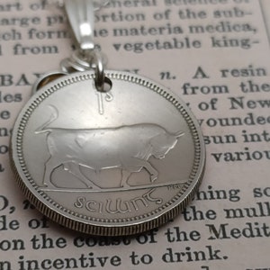 1964 Irish Shilling Coin Necklace for a 60th Birthday, 1964 Irish ...