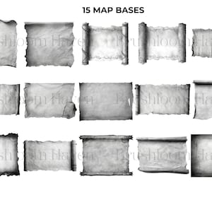 Map Assets 1 - Digital Brushes Set for Procreate and Photoshop - Etsy