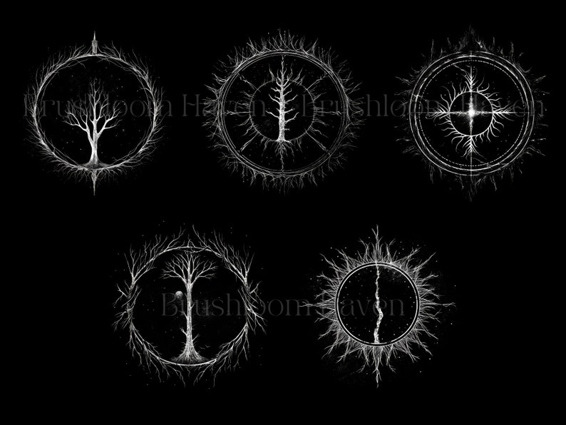 Occulta Glyphs - Digital Brushes Set for Procreate and Photoshop - Etsy