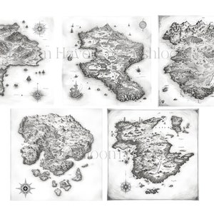 Fantasy Maps 1 - Digital Brushes Set for Procreate and Photoshop - Etsy
