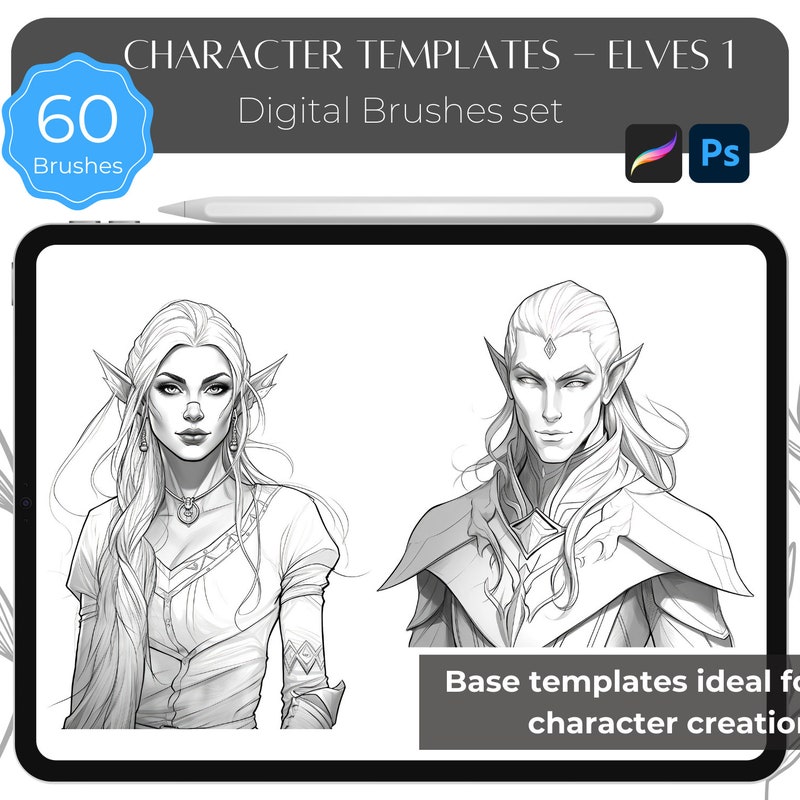 Dnd Character Art Elf - Etsy