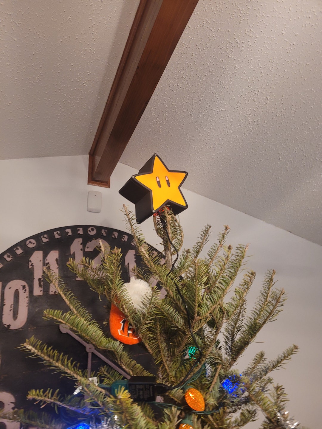 Super Mario Brothers Super Star Light up Christmas Tree Topper - Etsy