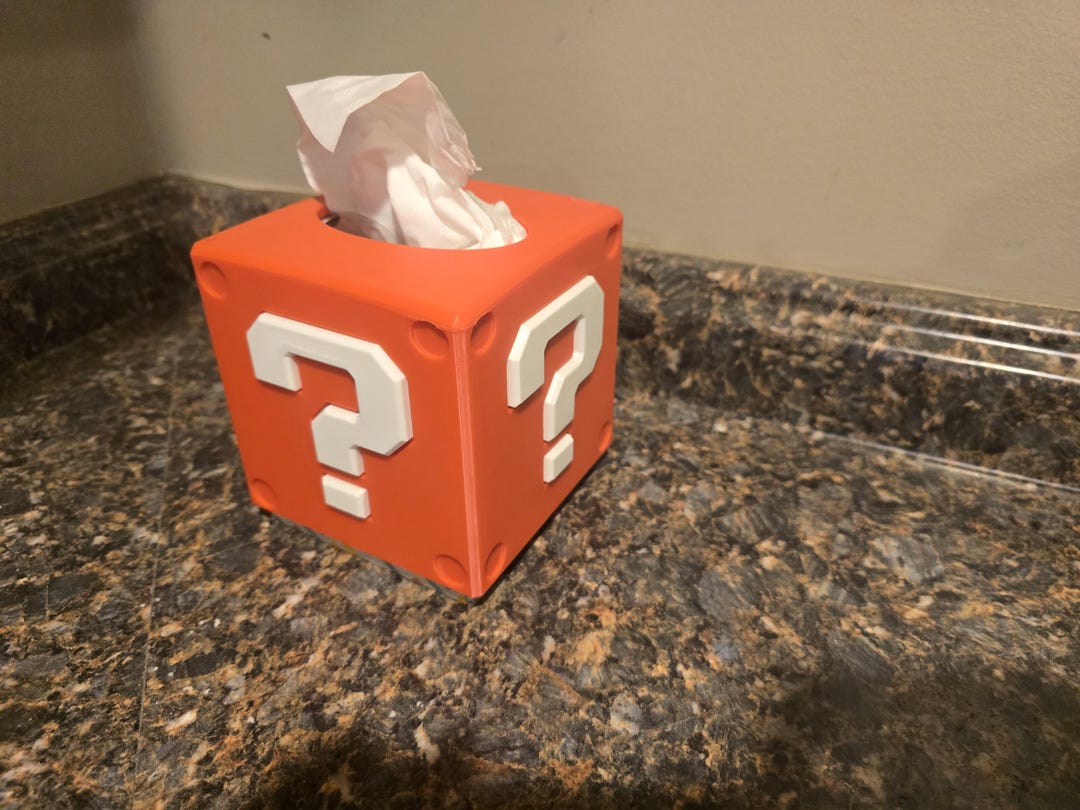 Super Mario Question Box Tissue Box Cover - Etsy
