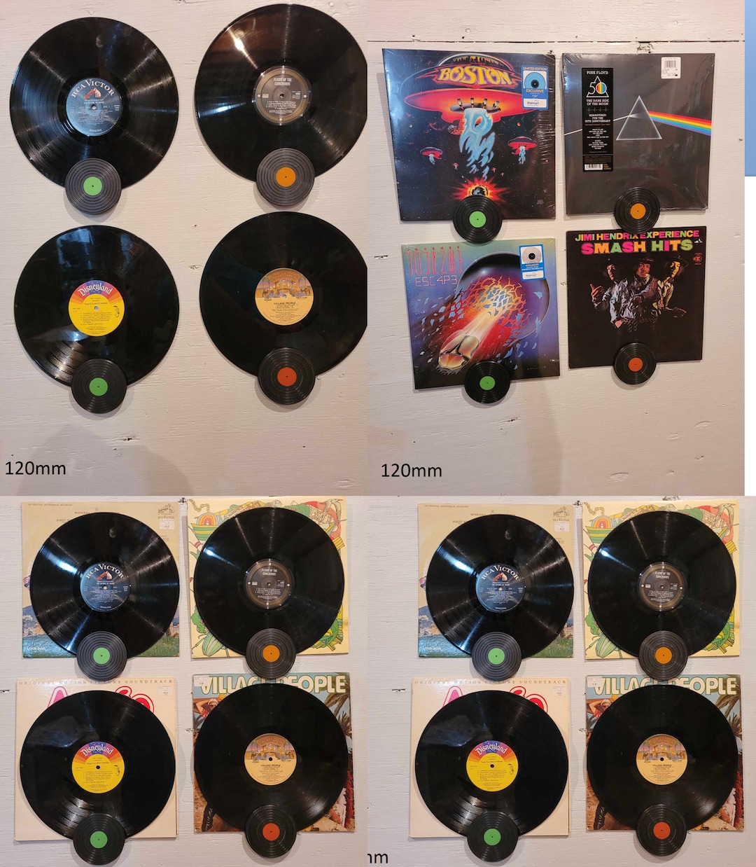 Vinyl LP Record Holder Wall Display Mount - - Made in the USA ...