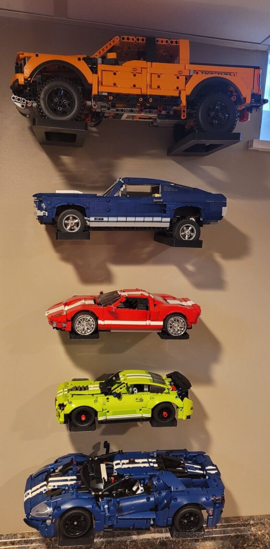 Display Mount for Lego Technic Cars Ford Gt Raptor Mustang Shelby Gt500 ...