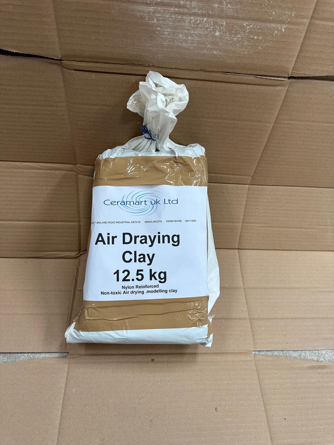 Air Drying Clay 12.5kg Stone Nylon Reinforced Modelling Air Dry Polymer ...