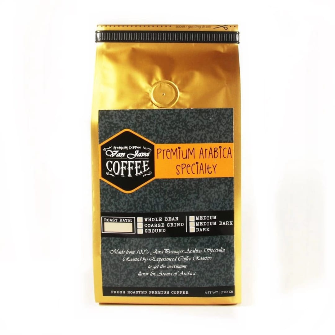 Arabica Van Java Coffee Premium Ground Coffee 250 Gr - Etsy