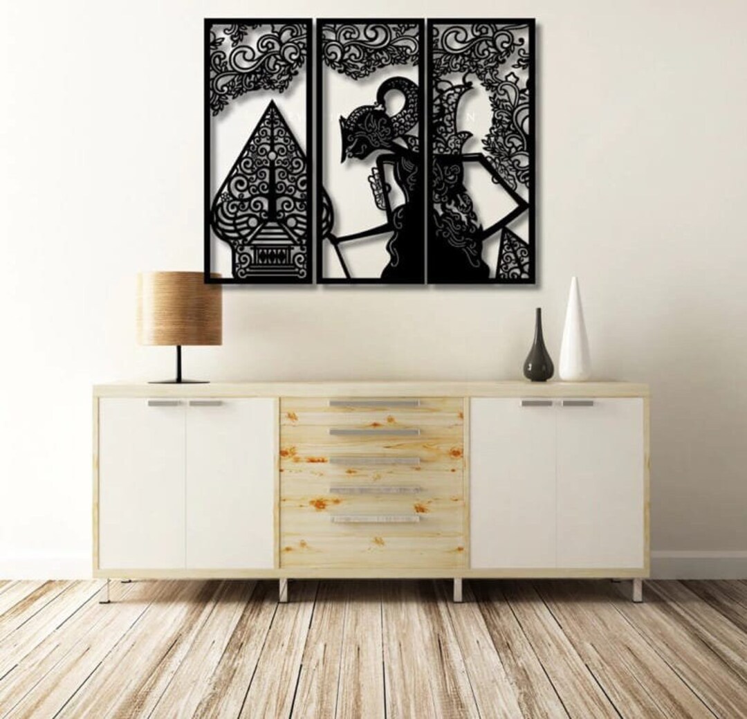 Wall Decoration Wayang 3D 1set 3pcs - Etsy
