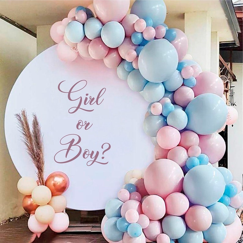Adhesive Vinyl Sign for Gender Reveal. Letters for Parties ...