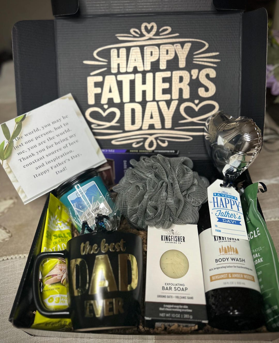 Father's Day Spa Gift Basket: Men's Self Care Package - Etsy