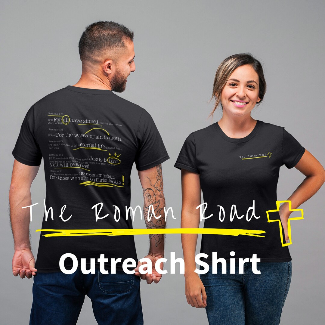 Roman Road Outreach Evangelism T-shirt Christian Bible Verses Soul ...