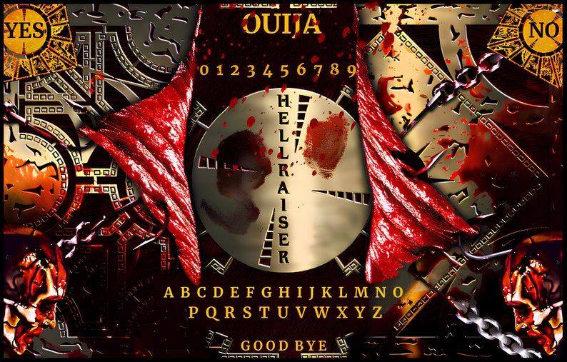NEW! Hellraiser Ouija Board - 2 - 20MB PNG Digital Download - 2 - PDF Digital Downloads ...