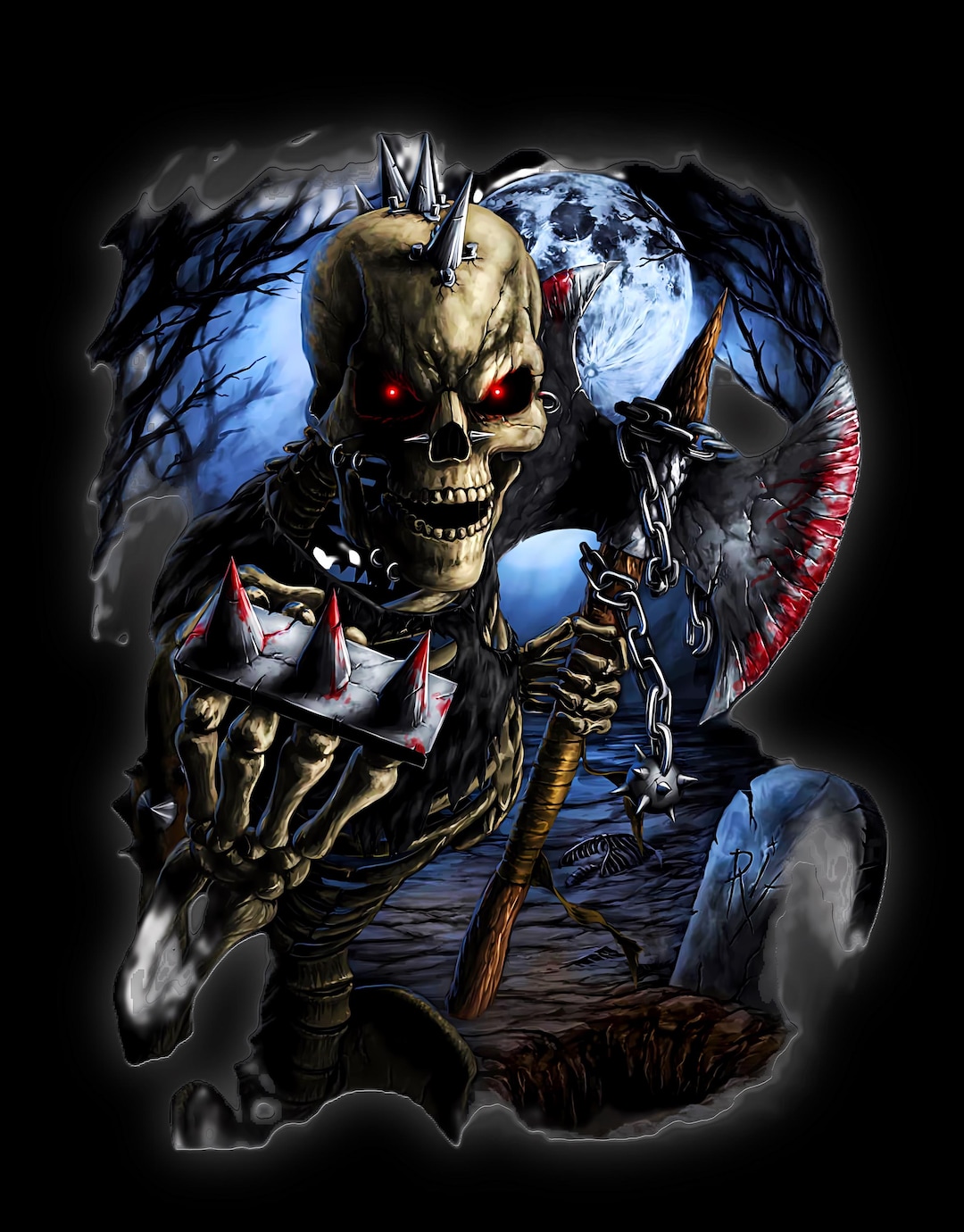 Skull Art Series - Series 1 - "sully Mcskully" - 1 PDF, 1 PNG Digital ...