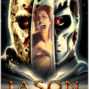 Jason X - Friday the 13th PT 10 -jason Voorhees Movie Poster! Great for ...