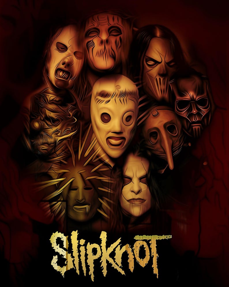 Rock & Metal Icons Series 2 - SLIPKNOT! 5 PDF Digital Downloads. PLEASE ...