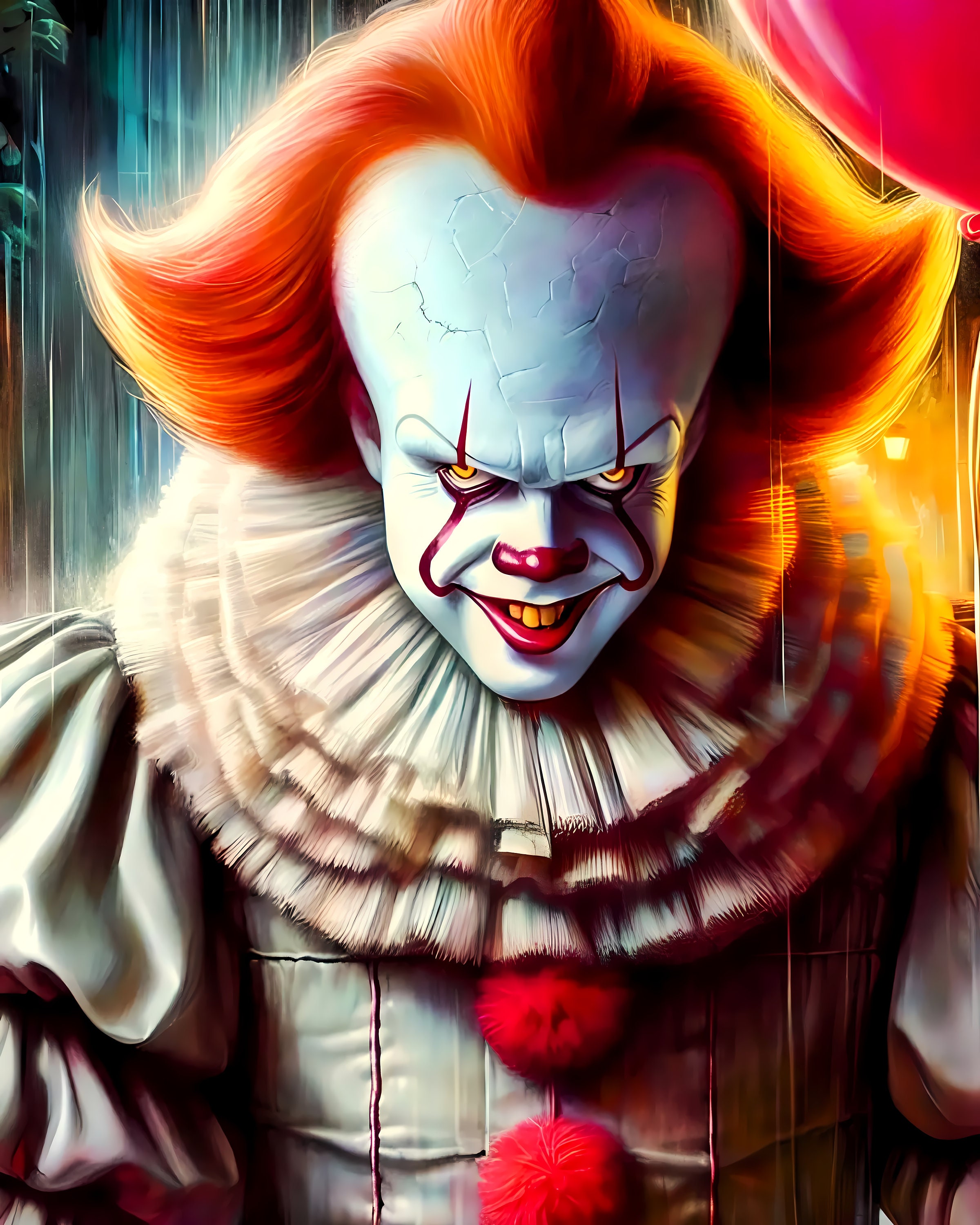 Horror Icon Pennywise Poster Perfect Clarity 12800X16000 Pixels 32bit ...