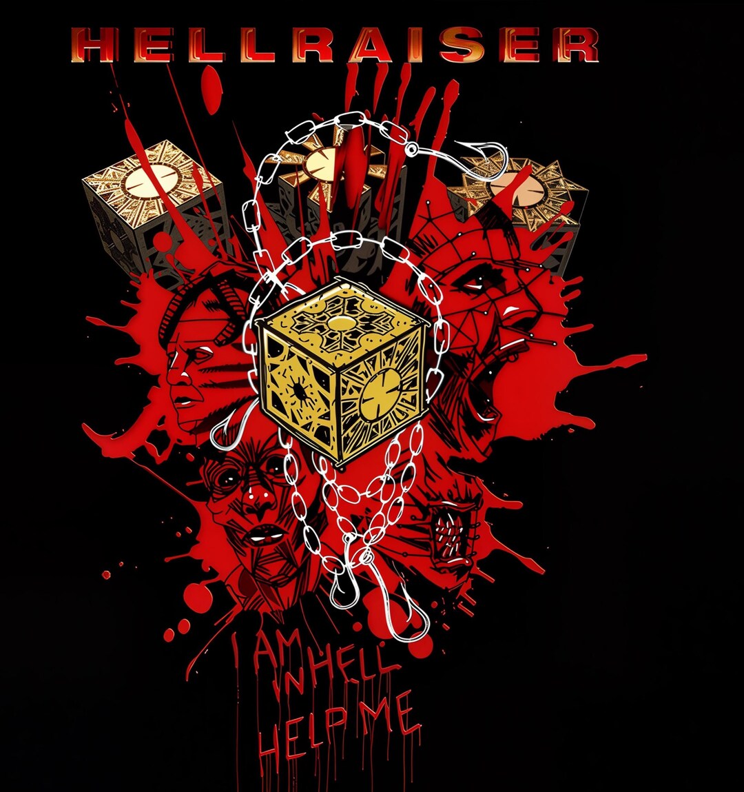 NEW! Hellraiser "no Background T-shirt Art Collage" -this Image is ...