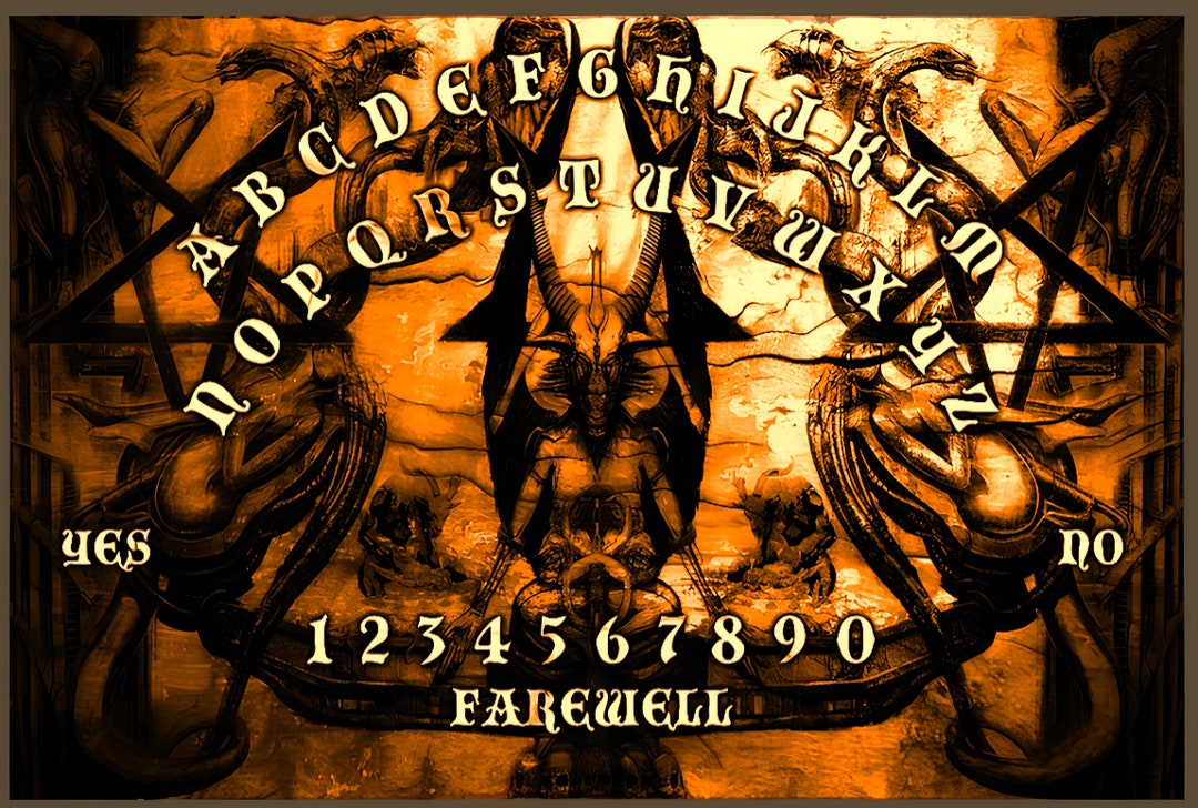 Demon Board / Spirit Board / With Matching Planchette. 3 PNG 20MB ...