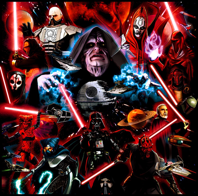 Star Wars Universe Collage Poster 1 PDF Digital Download. One of My ...