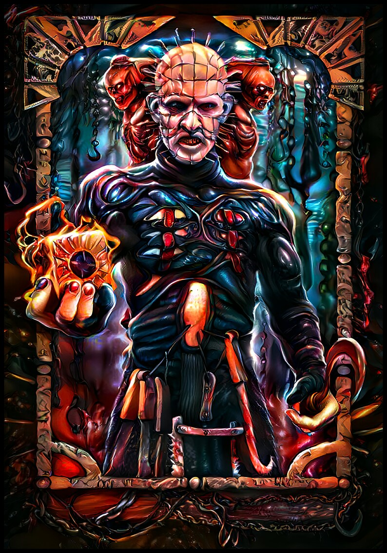 Hellraiser Art - Posters, Prints. Set of 5 - PDF Downloads. 600DPI for ...