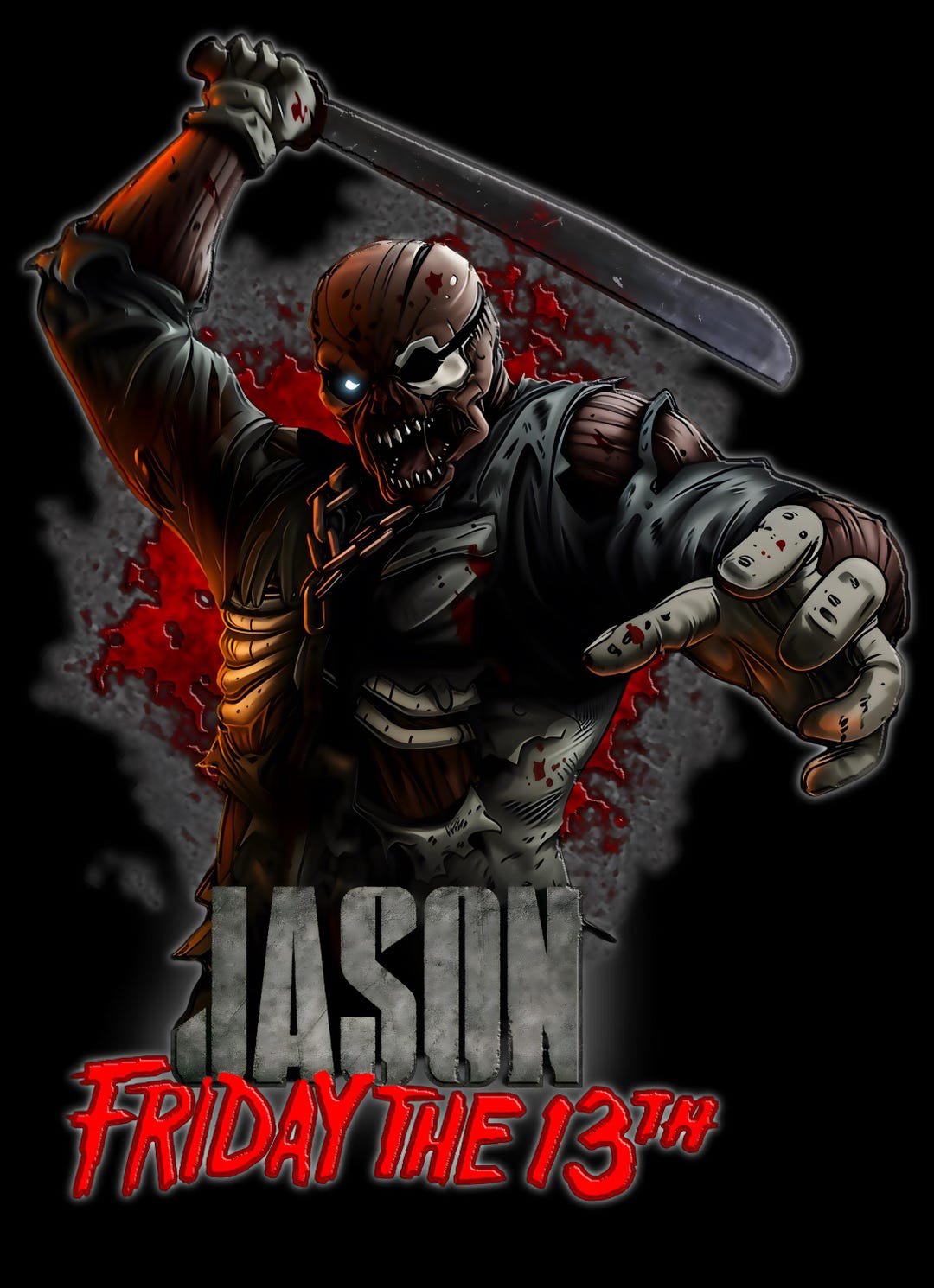Horror Icons - Jason Unmasked - "no Background" Image - Looks Great on ...