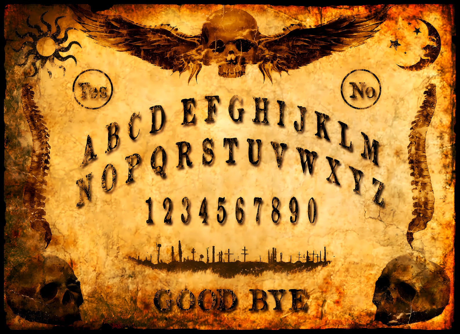 Beautiful Weathered Spirit Board & Planchettes. 1 - PDF With 2 Versions ...