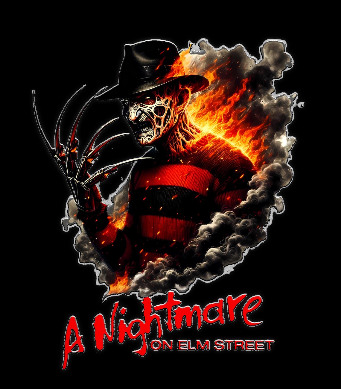 Horror Icons Freddy Krueger No Background T-shirt Art PLEASE Read ...