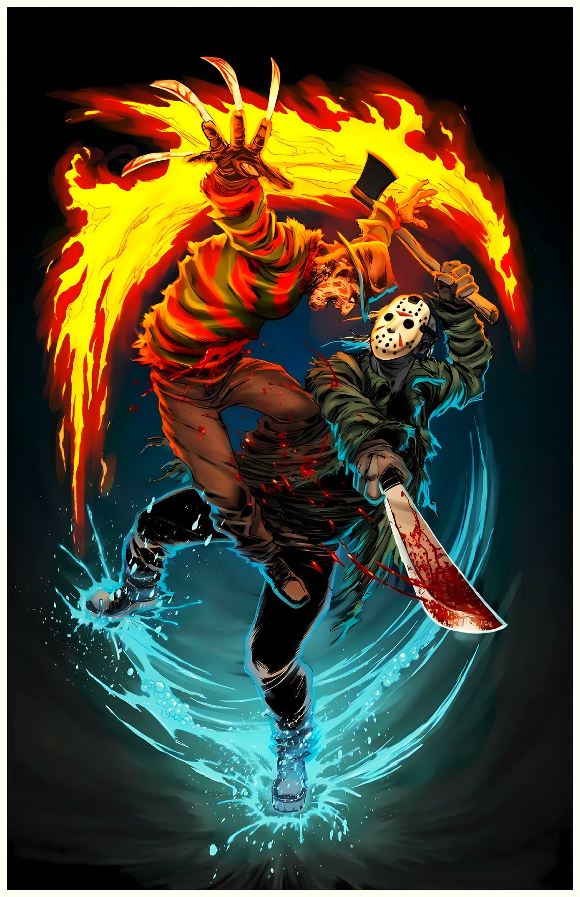 Jason Voorhees Comic Book Style Art Posters 1 PDF Digital Download. All ...