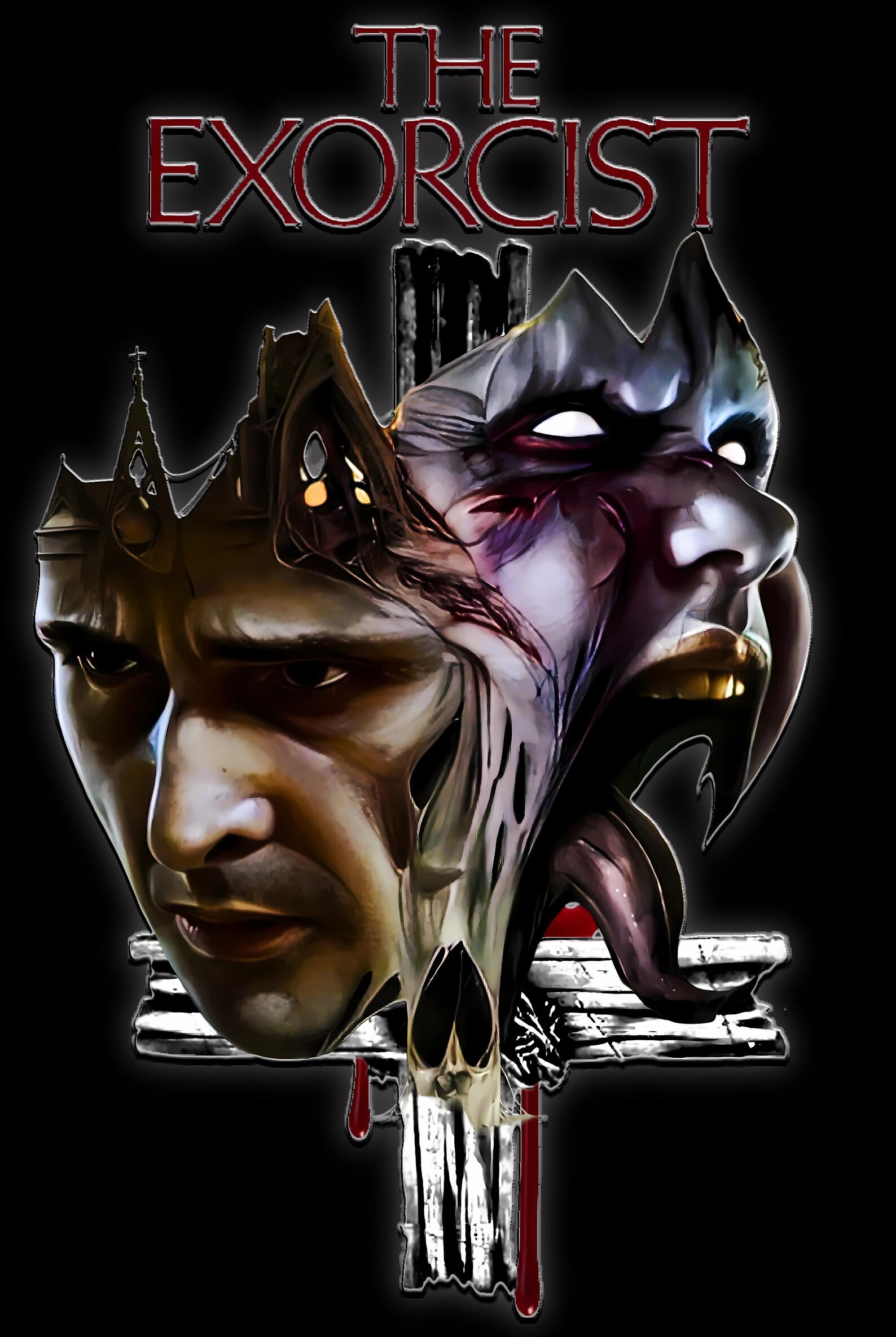 Horror Icons - the Exorcist -t-shirt Artwork-can Be Used for Anything ...